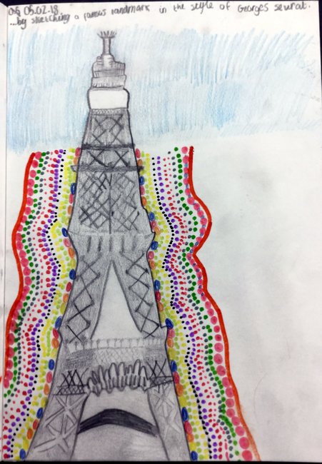 georges-seurat-style-landmark | dot-art Schools